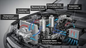 Car Air Conditioning System Components and Their Functions