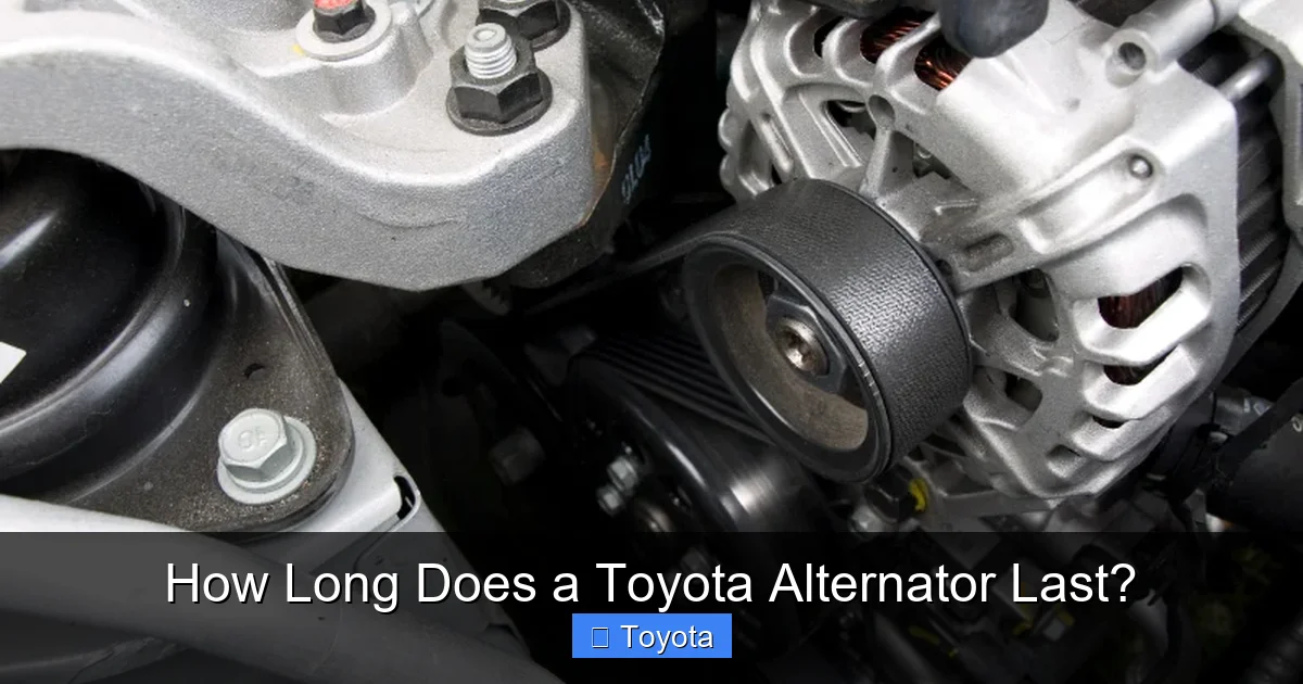 How Long Does A Toyota Alternator Last