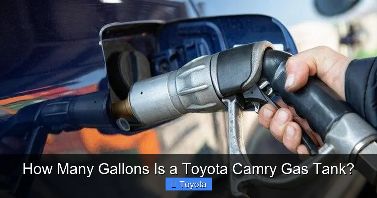 Amazing Gas Tank Size Toyota Camry Images