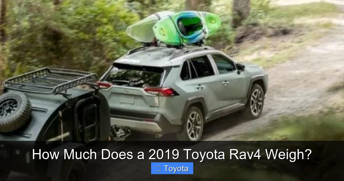How Much Does A Toyota Rav4 Weigh