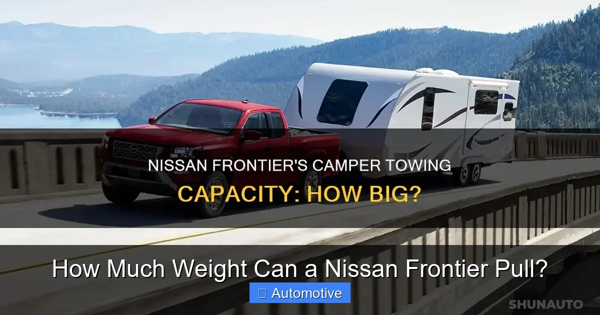 How Much Can A Nissan Frontier Tow