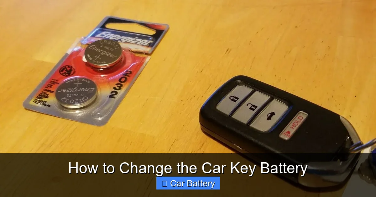 How to Change the Car Key Battery
