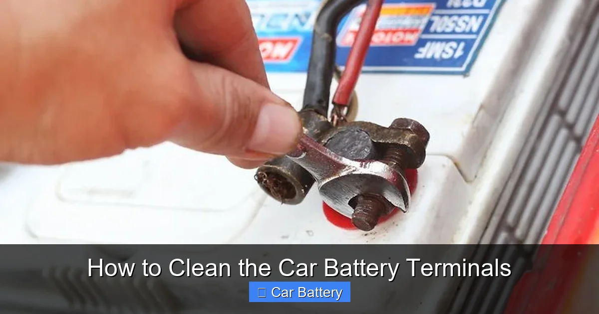 How to Clean the Car Battery Terminals