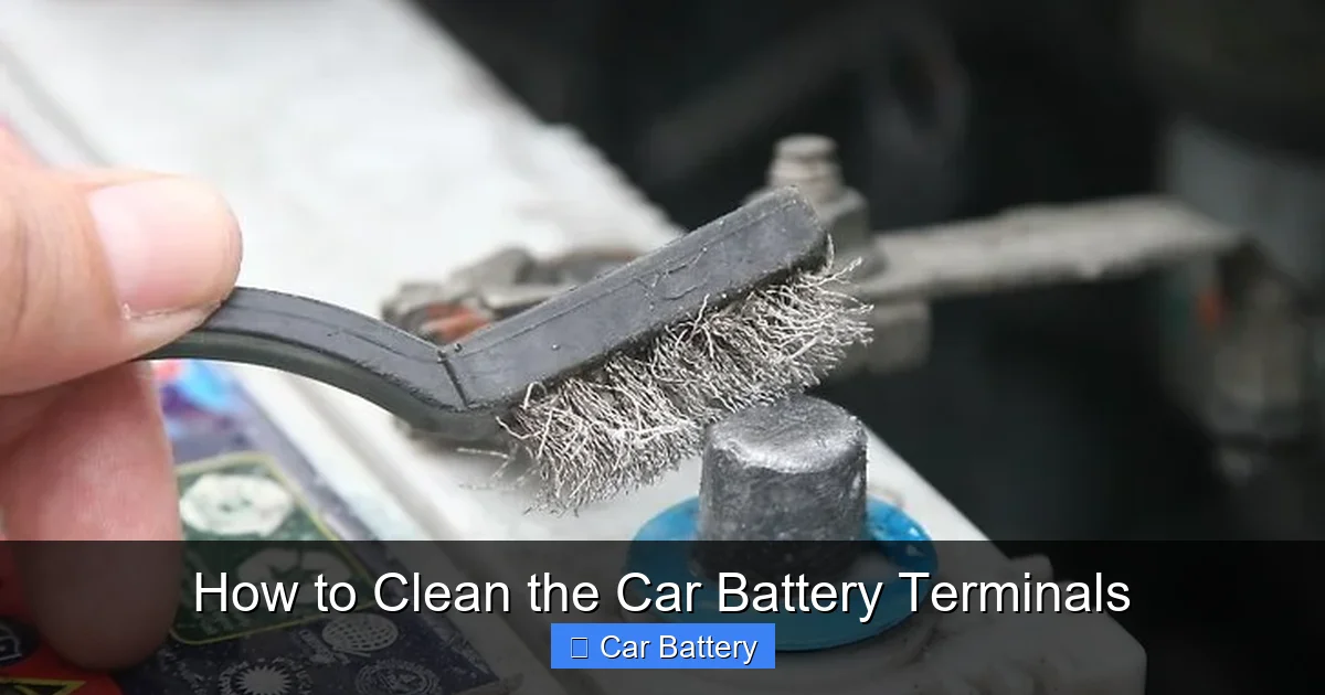 How to Clean the Car Battery Terminals