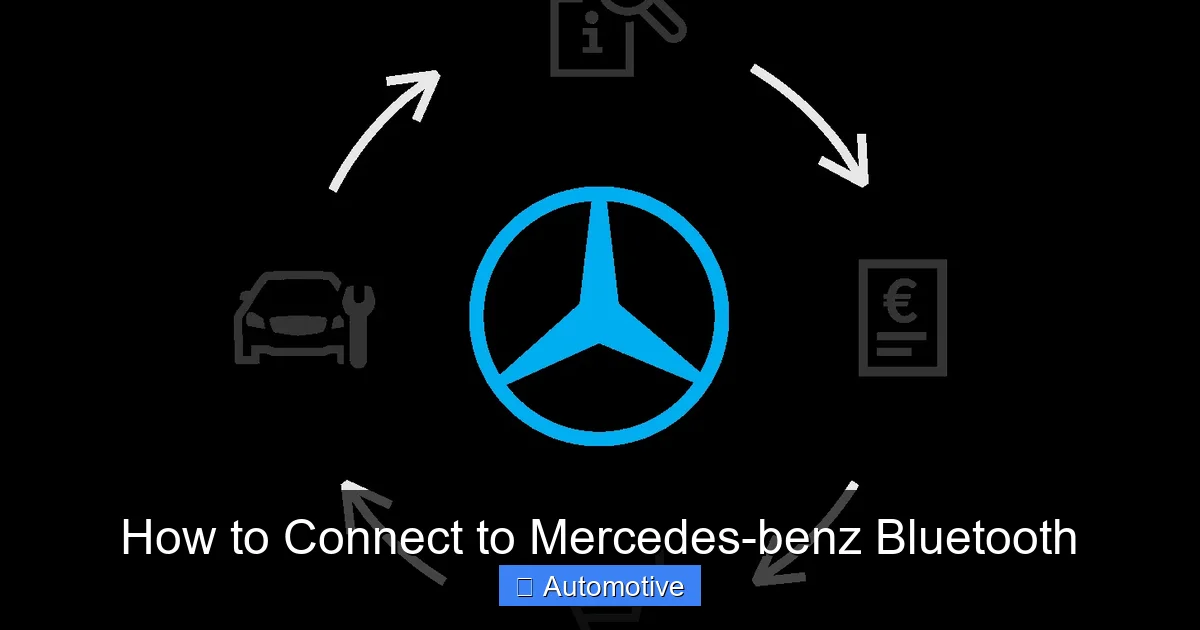 How To Connect Bluetooth To Mercedes Benz