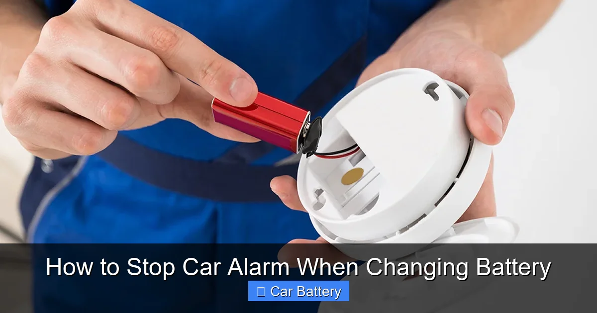 How to Stop Car Alarm When Changing Battery