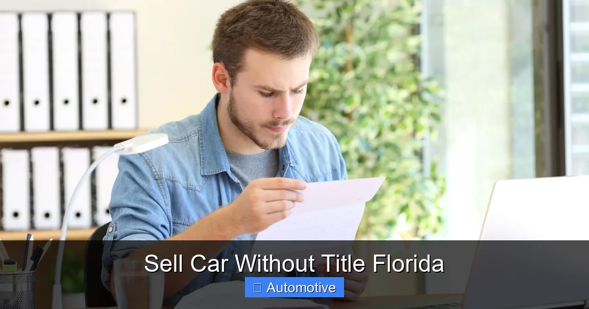 Sell Car Without Title Florida