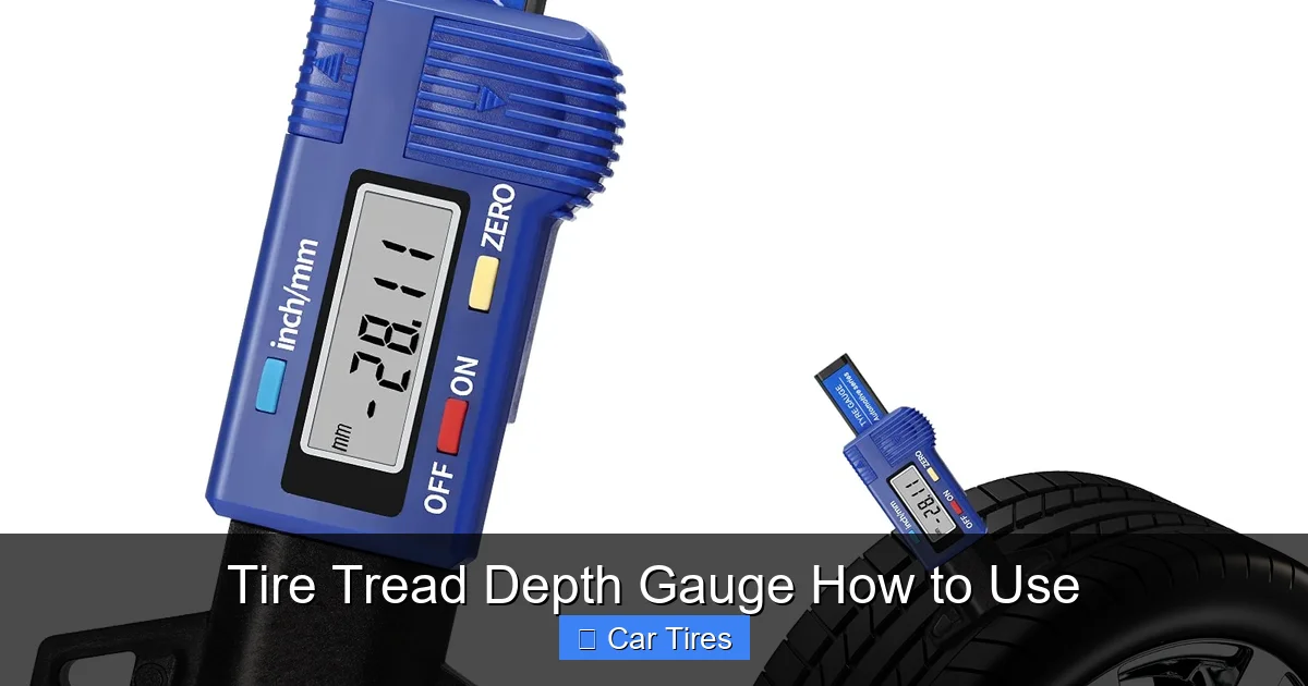 Tire Tread Depth Gauge How to Use