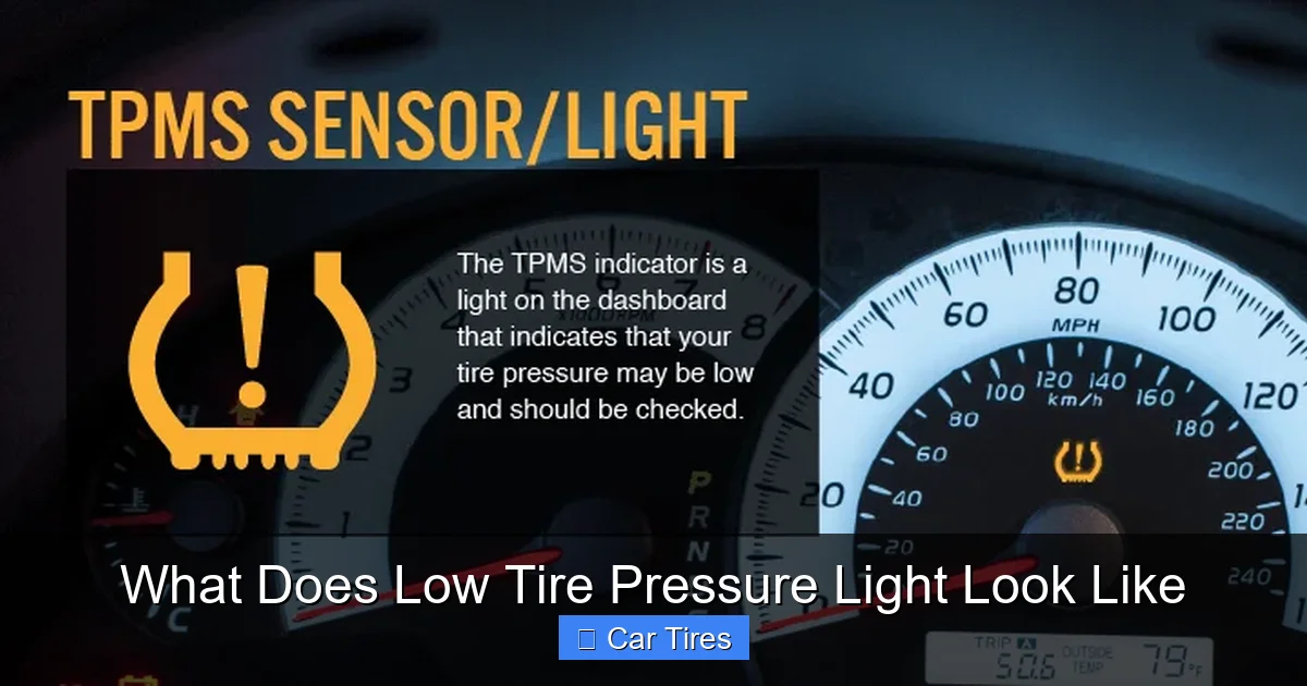 What Does Low Tire Pressure Light Look Like