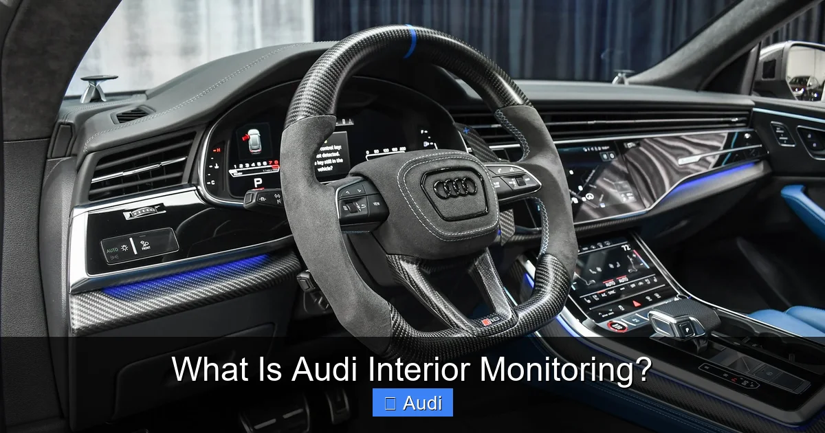 What Is Audi Interior Monitoring?
