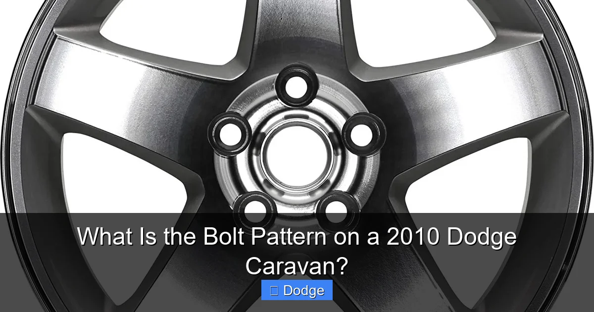 Dodge Grand Caravan Bolt Pattern
