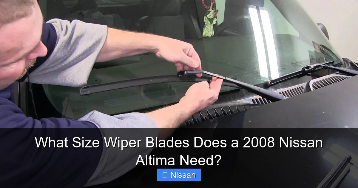 2008 Nissan Altima Wiper Blades
