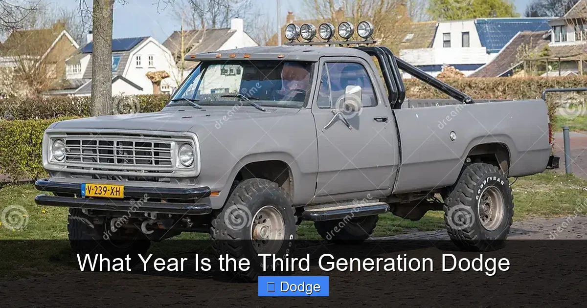 What Year Is the Third Generation Dodge