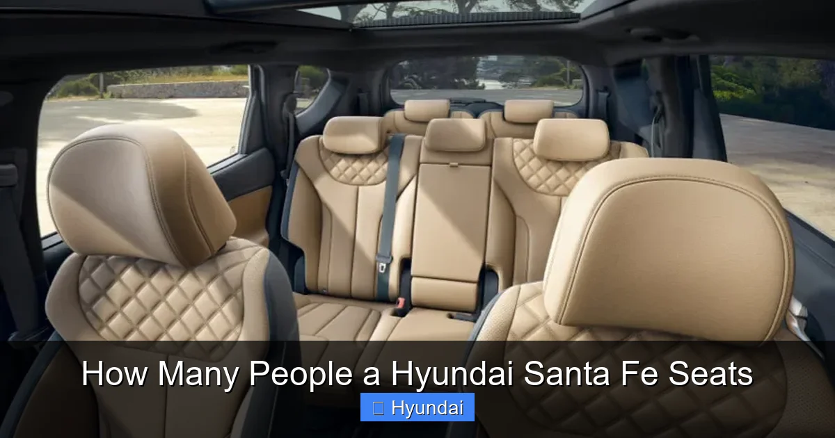 How Many Seats In Hyundai Santa Fenull