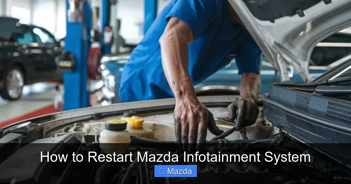 How to Restart Mazda Infotainment System