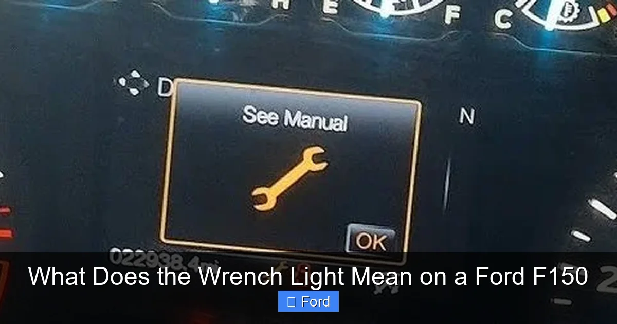 Ford F150 Wrench Light Reset