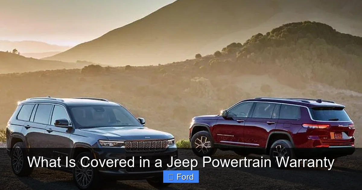 What Is Covered In A Jeep Powertrain Warranty