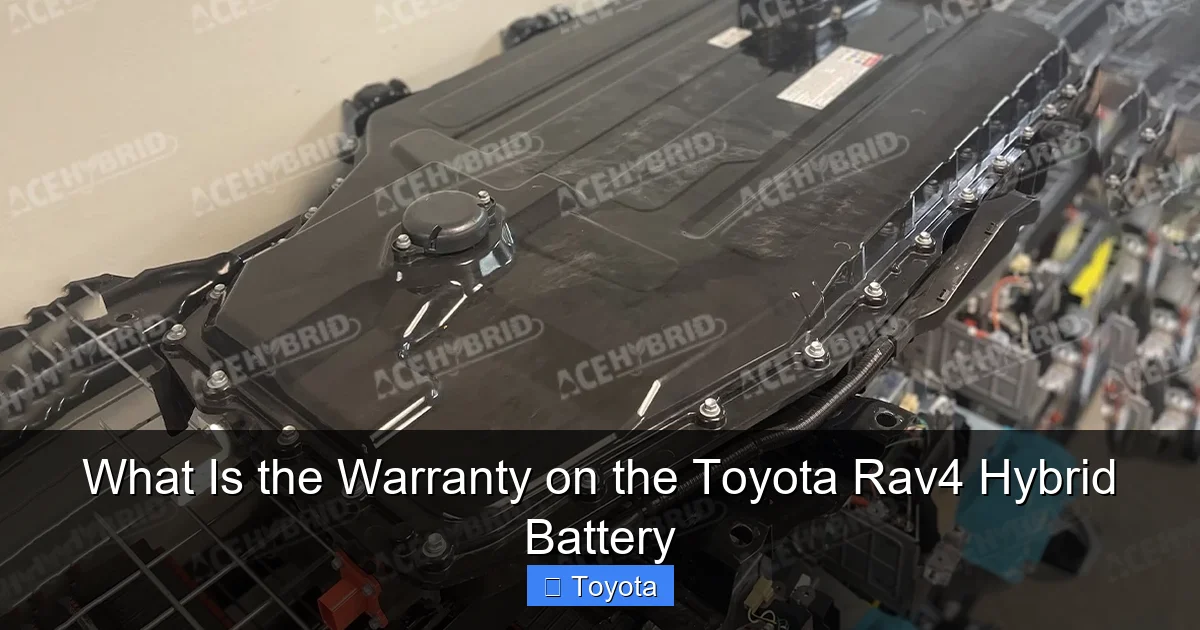 Toyota Rav4 Hybrid Warranty
