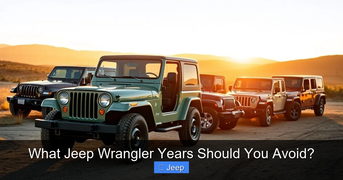 Jeep Jl Years To Avoidnull